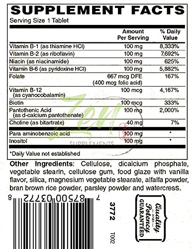 Advanced B Complex Vitamin Supplement - Full-Spectrum B Vitamin with ...