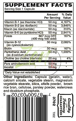 Advanced B-Complex 50 - Full-Spectrum B Vitamin Supplement with Folic ...